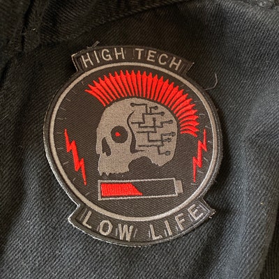 High Tech Low Life Patch - Etsy