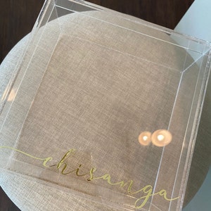 Personalized Acrylic Box Acrylic Box With Lid Personalized - Etsy
