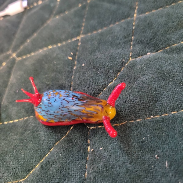 Nudibranch - Sea Slug Glass Sculpture - Slug Figure - Sea Slug - Bunny ...