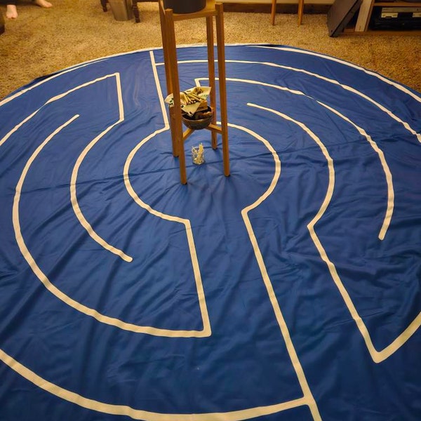 Custom LARGE Portable Labyrinth for Meditation at Home, LARGE SIZE ...