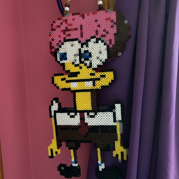 Shrek on T-rex Rave Perler Necklace | Shrek Rave Perler | Rave Perler ...