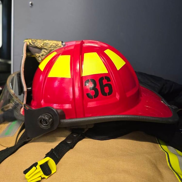 Reflective Fire Helmet Decals - Etsy