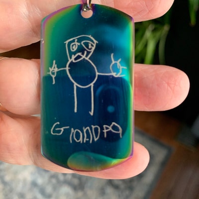 Personalized Business Card Holder in Text Handwritten Logo Laser ...