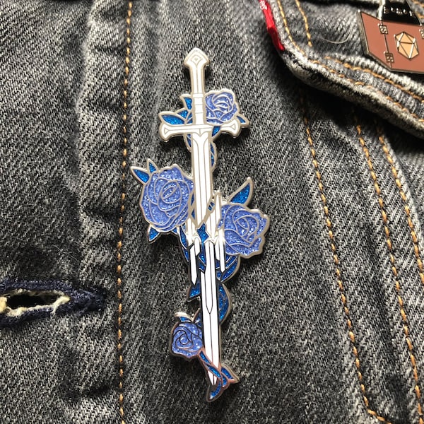 Roses of the Broken Sword | 80mm Enamel Pin - Etsy
