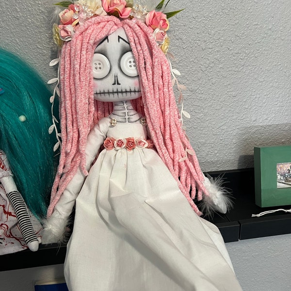 BILLIE OOAK Rag Doll 19 Inspired by BEETLEJUICE Movie by Tim Burton ...