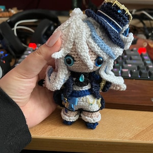 Crochet PDF Pattern: furina Chibi Amigurumi - Etsy