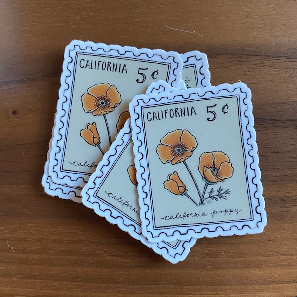 California Stamp Sticker (2in) - Etsy