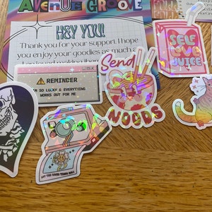 Kawaii Fruity Soda Cute Holographic Water-resistant Stickers - Etsy