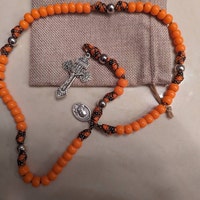 Stainless Steel 8mm Ball Chain Irish Penal Rosary, One Decade. Choice ...