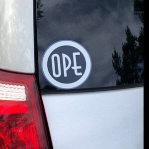 Ope Vinyl Sticker Wisconsinite Sticker Midwestern Sticker - Etsy