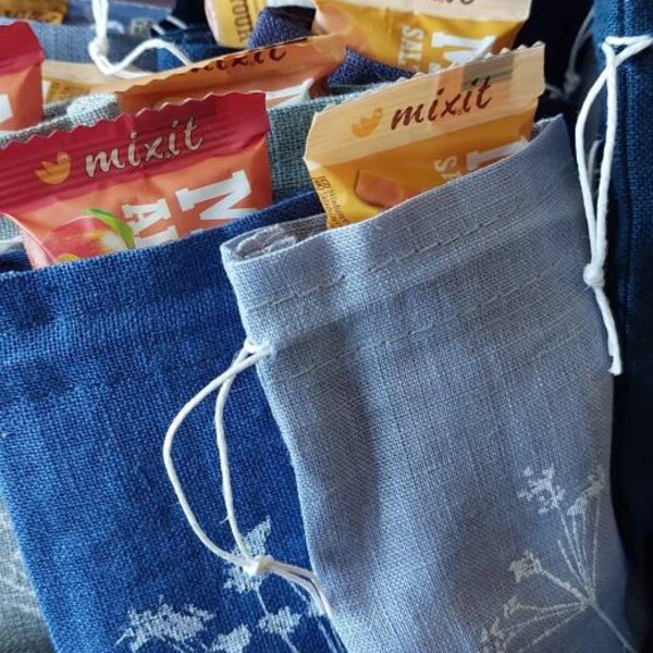 20/25 Empty Linen Sachets, Bag for Lavender, Nature Inspired Gift Pouch ...
