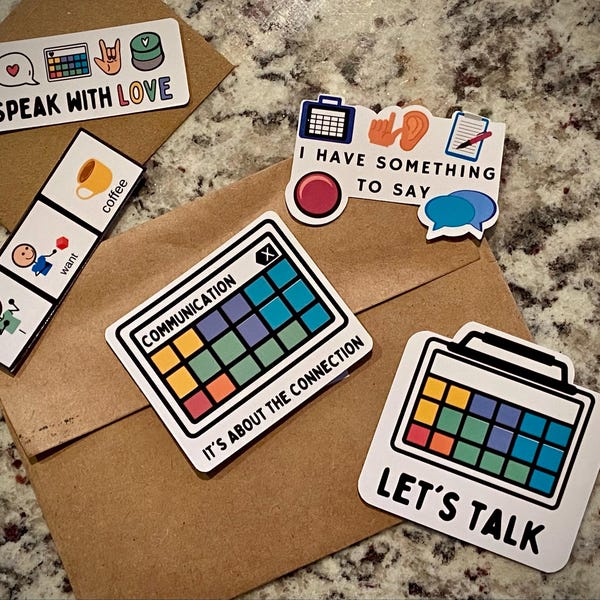 Mini Core Communication Board: Travel AAC Lanyard - Etsy