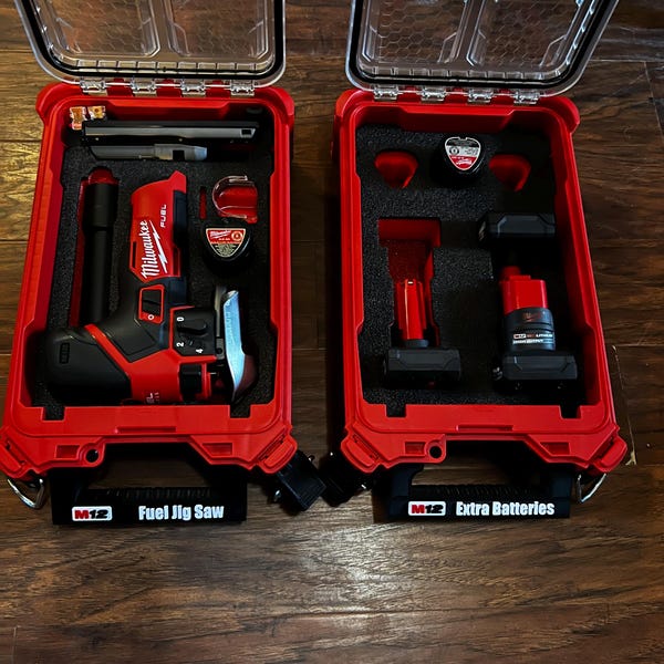 Milwaukee Packout M12 Battery Storage Kaizen Foam Insert-no Tools ...