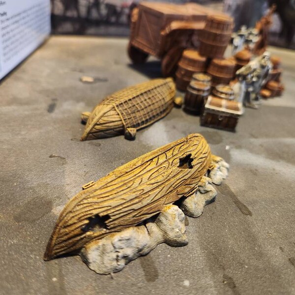 Dnd SET Beached Fisherman's Flipped Boat Depths of Savage Atoll ...