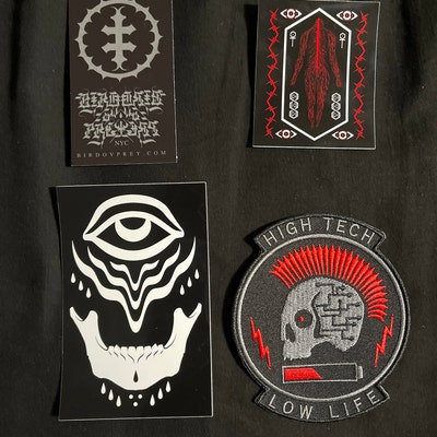 High Tech Low Life Patch - Etsy