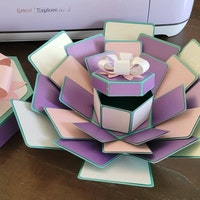 HEXAGON Explosion Box SVG File Instant Download Svg Project for Cricut ...