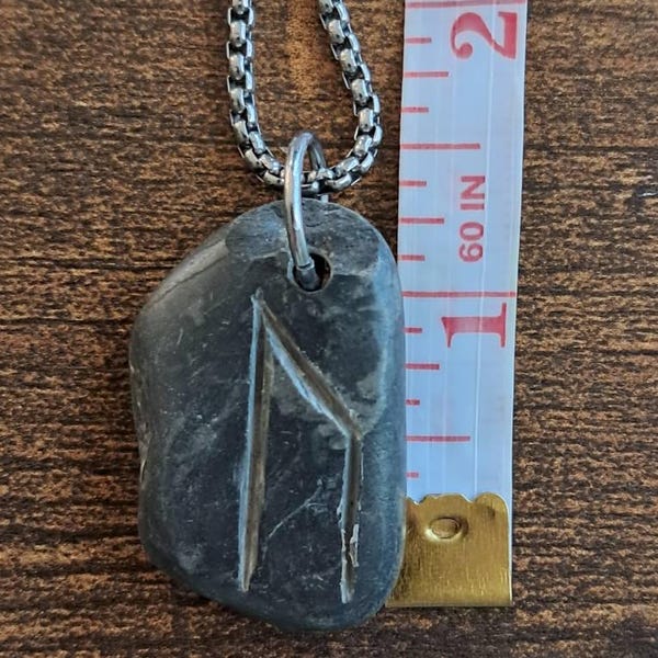 Medium Hand-forged Hook - Rustic Decorative Hook With Optional Rune ...