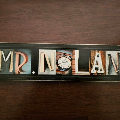 Custom Last Name Sign, Photo Letters Art, Personalized Home Decor, Last ...