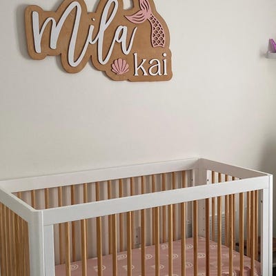 Small Name Sign, Nursery Name Sign, Wood Cutout Name Sign, Small ...