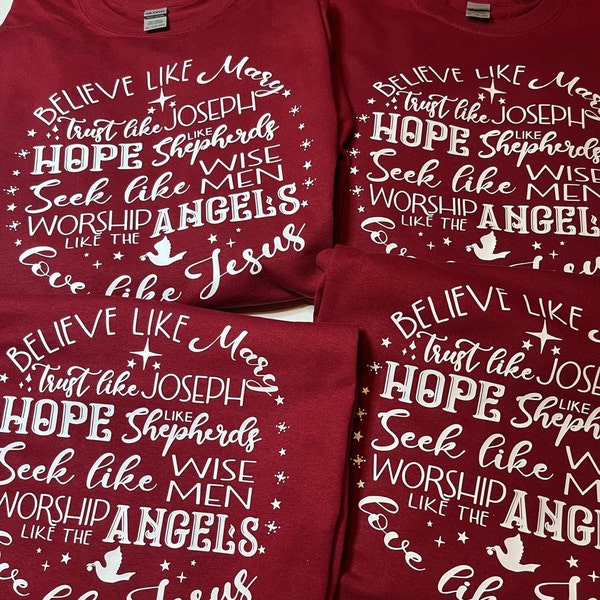 Believe Like Mary SVG, Christian Christmas Svg, Love Like Jesus Svg ...