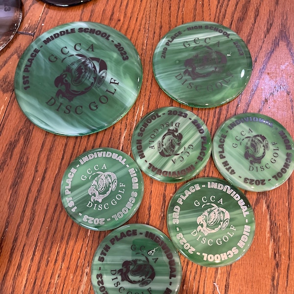 Disc Golf Tags - Buddy Tags - Wood, Engraved - Competition Leisure ...