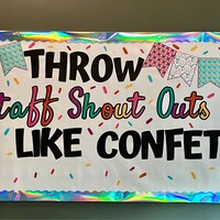 Sweet Year Bulletin Board Candy Shop Store Back to School Display Kit ...