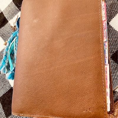 Daytimer Calendar Genuine Leather Cover Case With Optional Leather Flap ...
