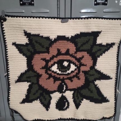 Color Sad Flower Tapestry Crochet Pattern / Wall Hanging / Instant ...