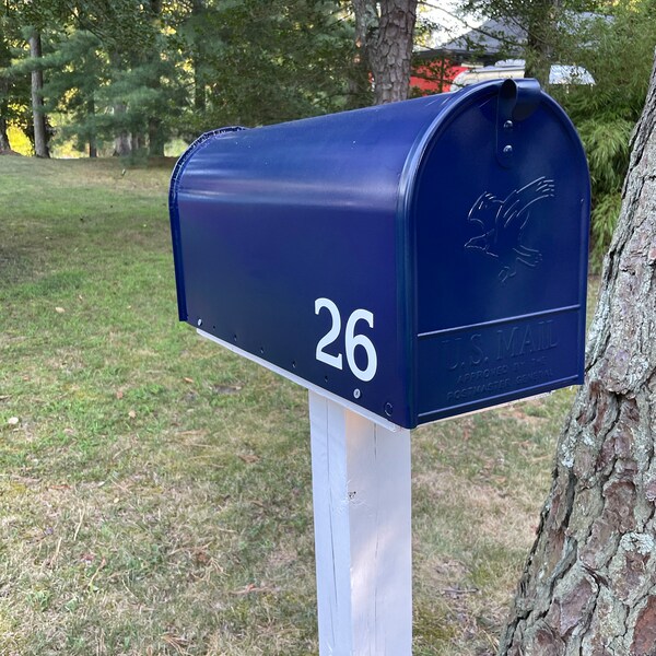 Custom Mailbox Number, Traditional Mailbox Decals, Mailbox Stickers ...