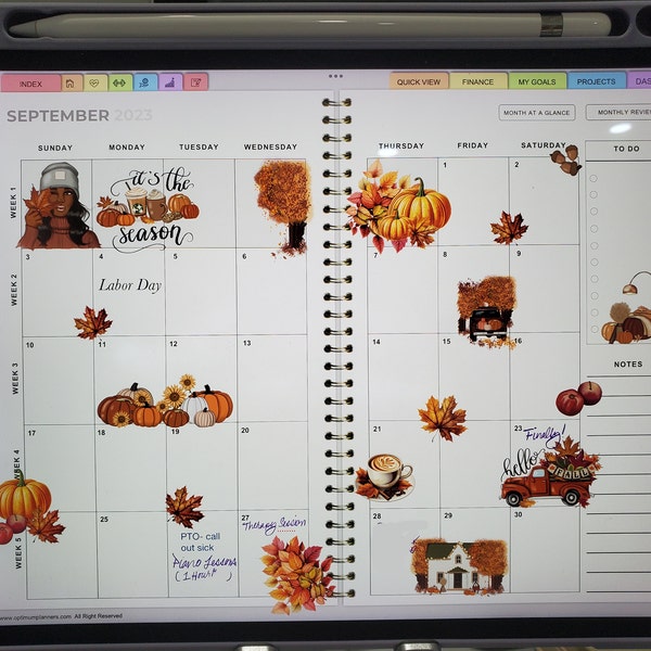 Hello Fall Goodnotes Digital Planner Stickers, Autumn Goodotes Icons ...