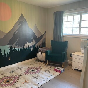 Abstract Wall Decals Bright Pattern Colorful Floral - Etsy