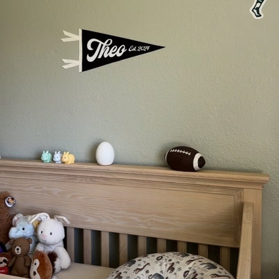 CUSTOM Mini Pennant Small Felt Pennant on a Stick Personalized Design ...