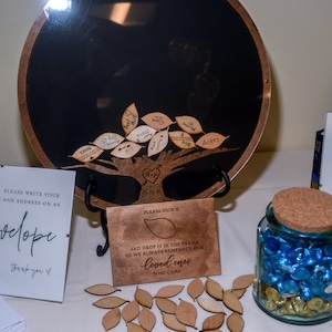 Guest Book Drop Box Frame With Photo Opening Wedding | Etsy