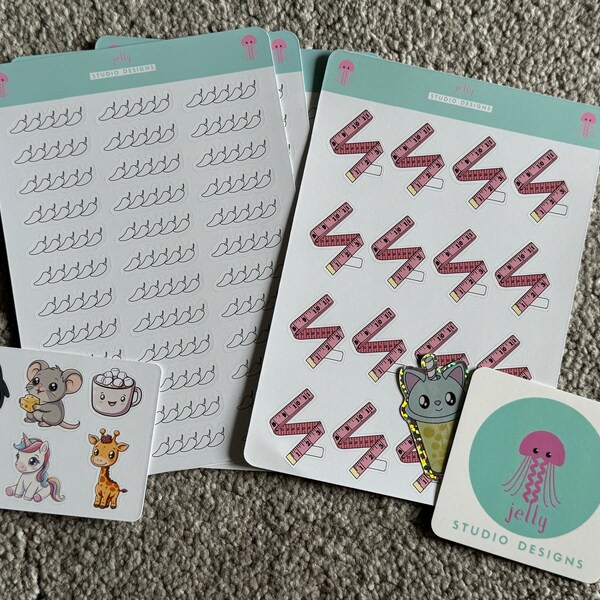 Months of the Year Header Stickers, Script Planner Stickers - Etsy