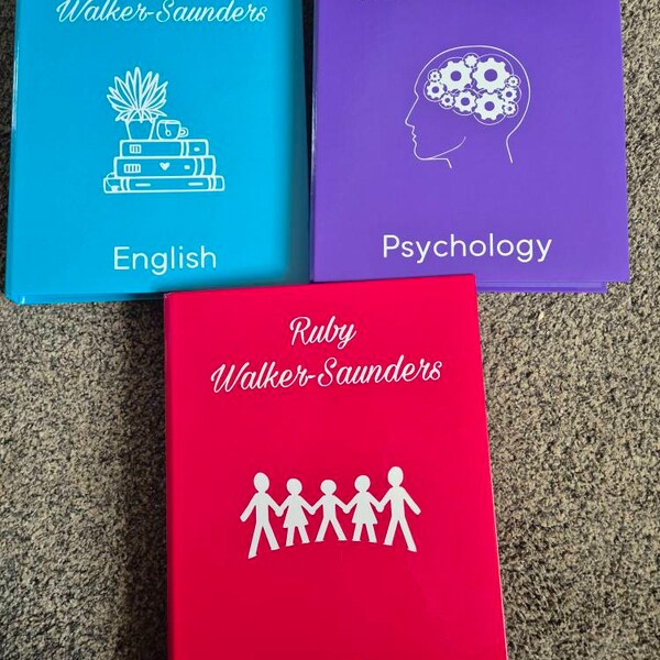 Personalised A4 Folder, Knitting Patterns, Custom Made Ring Binder ...