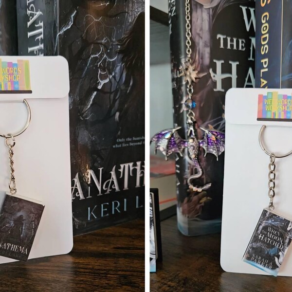 Custom Mini Book Keychain - Etsy