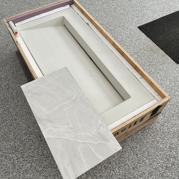 Custom Concrete Sink | Floating Ramp Sink | Handmade Modern Bathroom ...