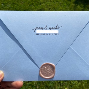 Family Monogram Return Address Stamp Personalized Custom | Etsy