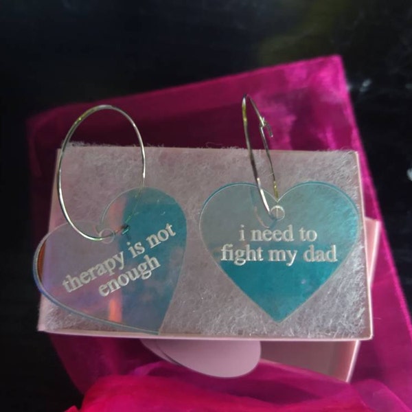 Iridescent Therapy is Not Enough I Need to Fight My Dad Heart Hoop ...