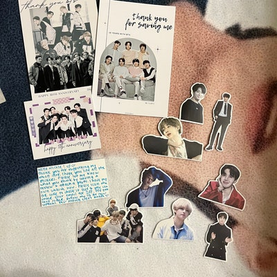 BTS With Logo Lightbox 3D Papercut Lightbox Shadow Box - Etsy