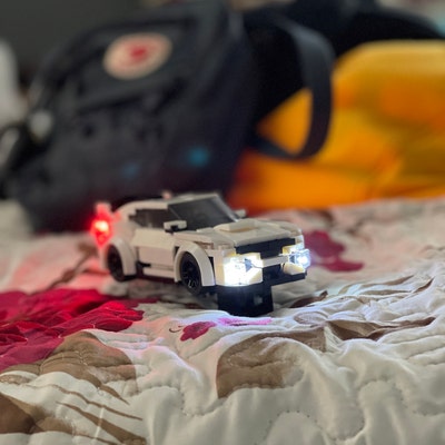 LED Double Red LEGO Studs With Battery Brick - Etsy