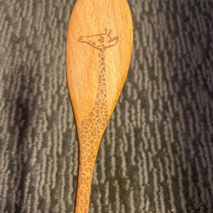 Giraffes - Engraved Wooden Spoons - Etsy