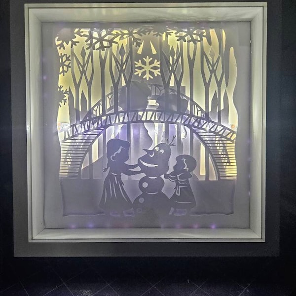 Stitch 3 Paper Cut Light Box Template Files, Shadow Box, 3D Papercut ...