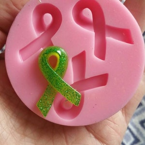 Awareness Ribbon Mold Silicone Mould Resin Polymer Clay Fondant Candy ...