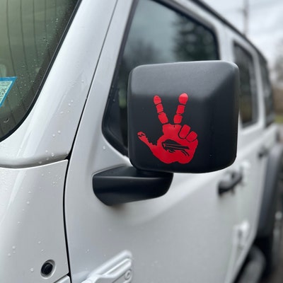 Set of 2 Sea Turtle Hand Wave Decals for Jeep Side Mirrors Hand Wave ...