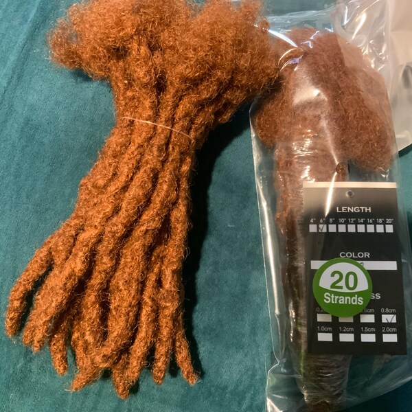 Textured Human Hair Wicks Loc Extensions Jumbo Loc Extensions Thick ...