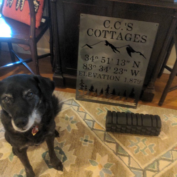 Personalized Base Camp Coordinates & Elevation Sign - Mountain Home ...