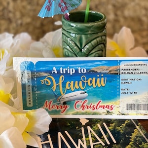 Printable Ticket to Hawaii Boarding Pass Customizable - Etsy