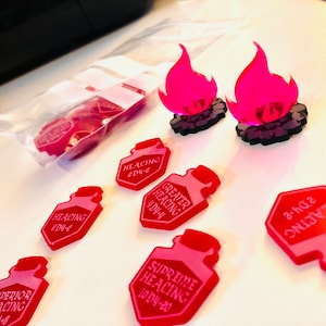 Dungeons and Dragons Campfire Tokens - Etsy UK