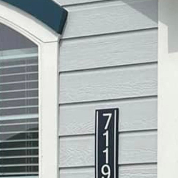 Nautical House Number Sign, Coastal Address Sign, Anchor Address Sign ...